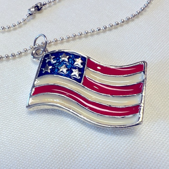 Jewelry | Vintage American Flag Pendant Necklace | Poshmark